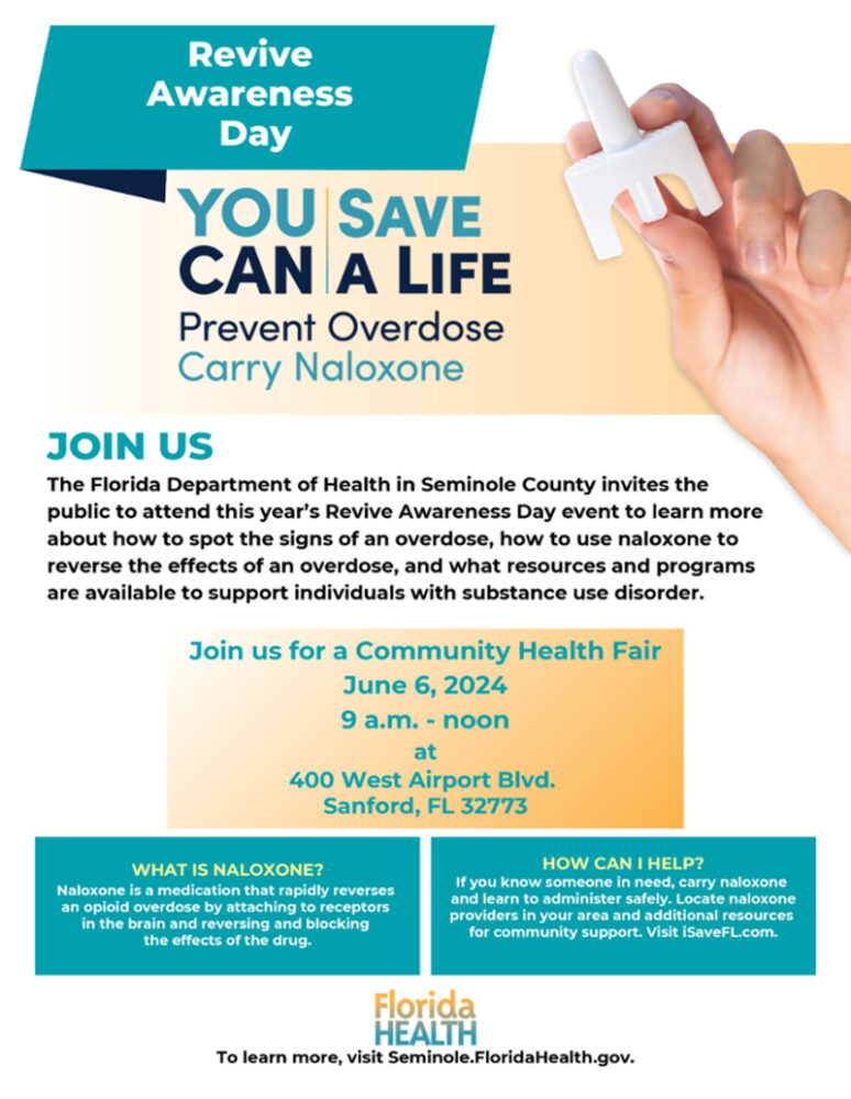 Revive Awareness Day - Florida Department of Health in Seminole County